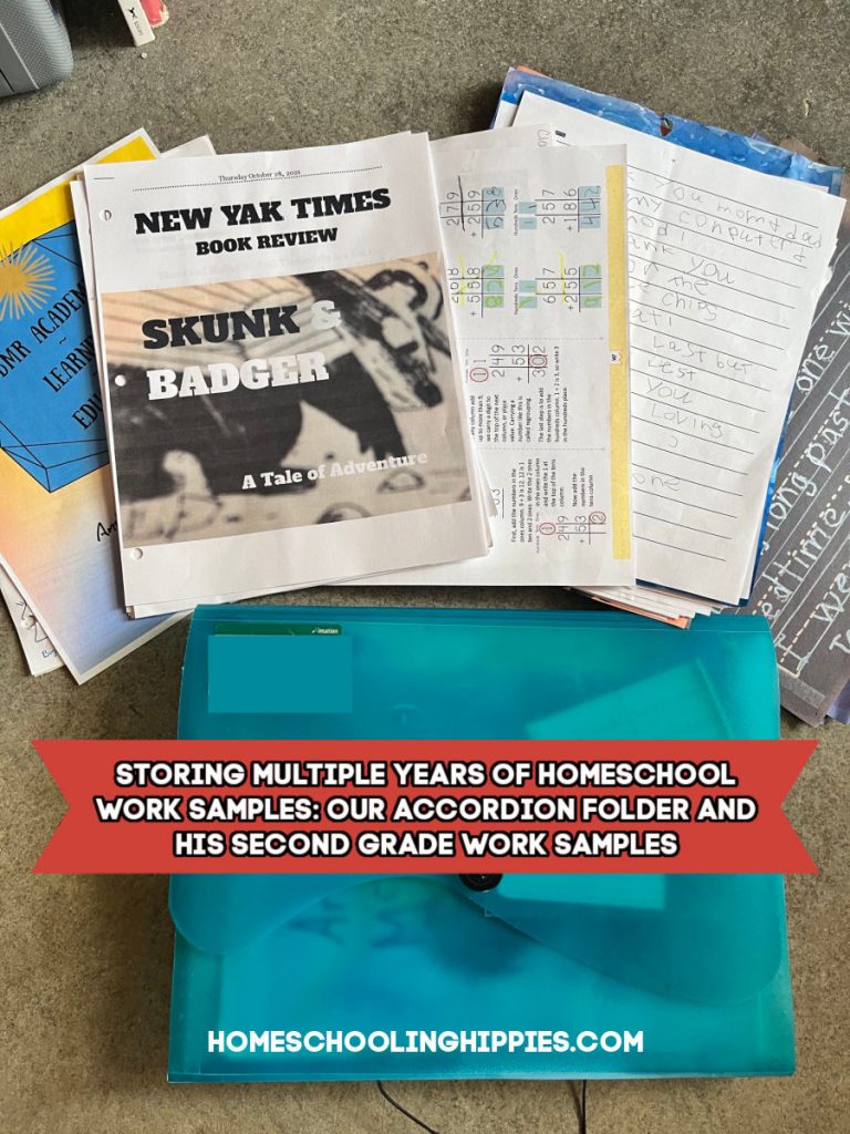 Keeping Homeschool Records: Our Easy Paper Approach - Homeschooling Hippies